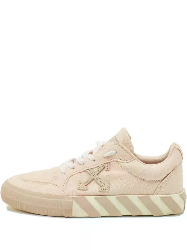 Off-White Lace-up Canvas Sneakers
