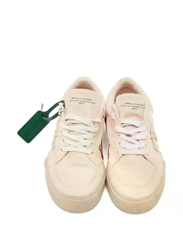Off-White Lace-up Canvas Sneakers
