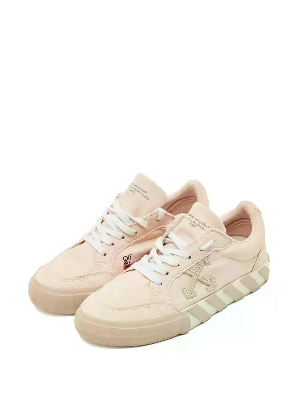 Off-White Lace-up Canvas Sneakers