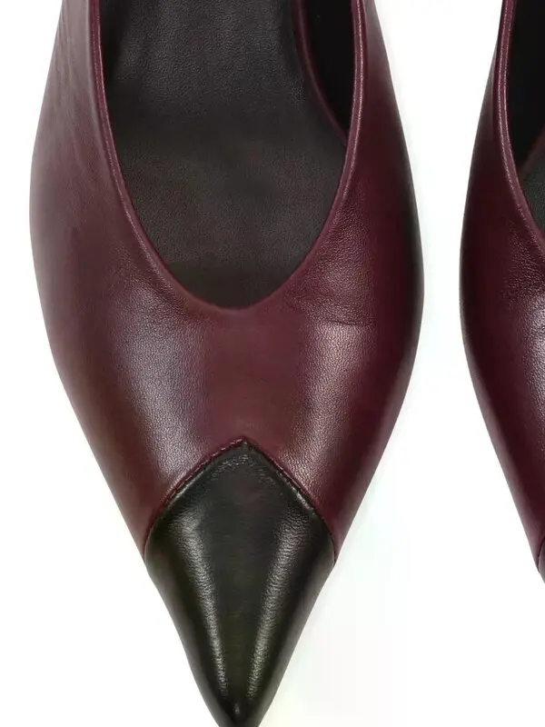 ROTATE BY BIRGER CHRISTENSEN Slingback Leather Pumps - Red