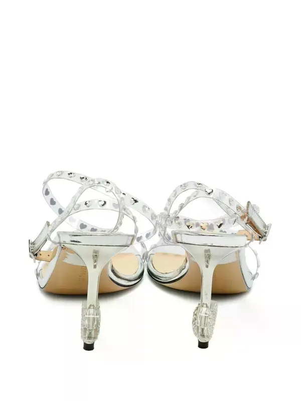 Mach & Mach Heart-studded Sandals