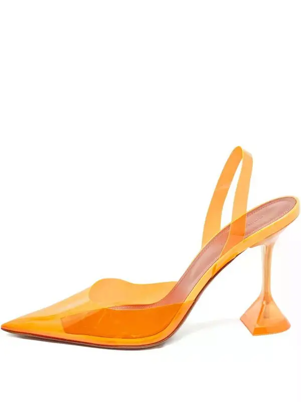 Amina Muaddi Pointed-toe Bow Pumps