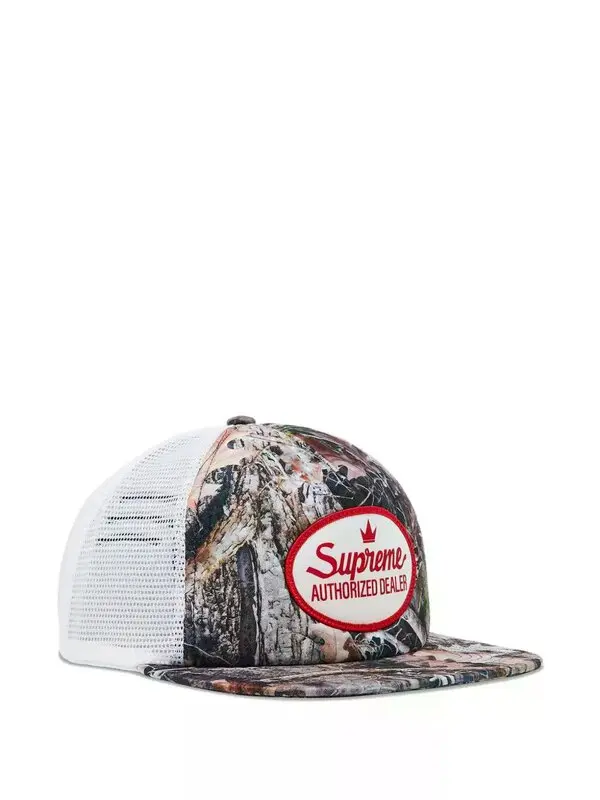 Supreme Patterned Trucker Cap - White