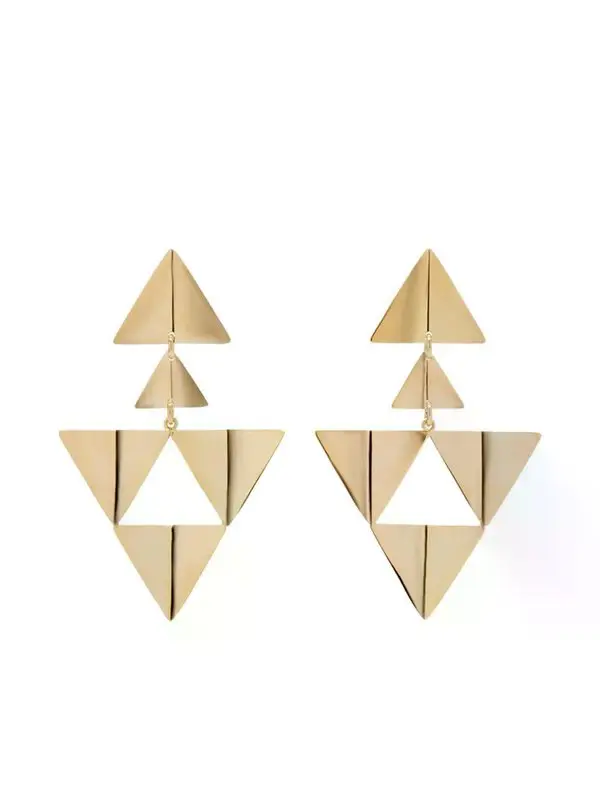 Isabel Marant Triangle Drop Earrings - Gold