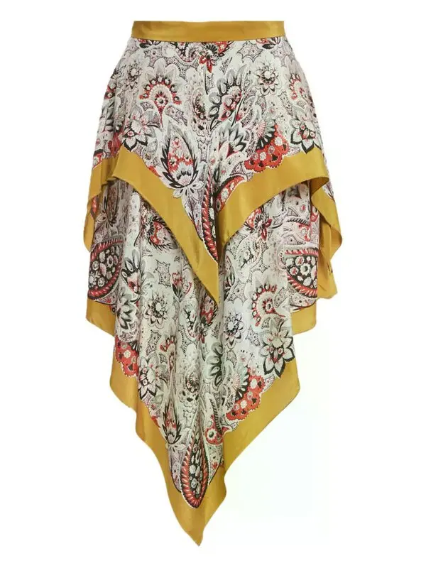 Etro Paisley Silk Skirt