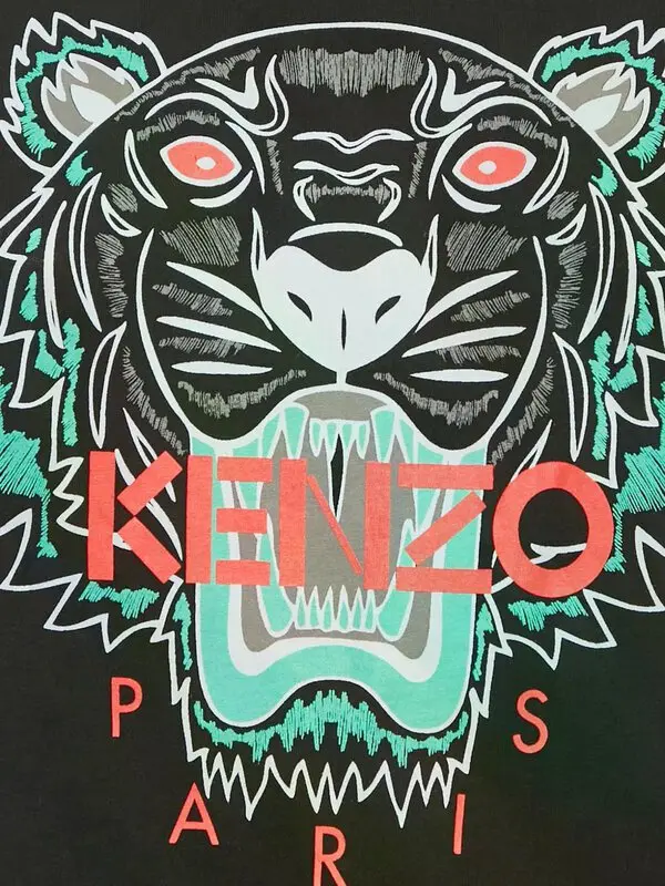 Kenzo Tiger-print Crew-neck T-shirt