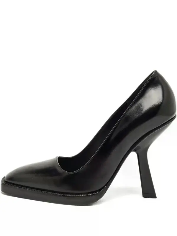 FERRAGAMO Leather Square-toe Pumps