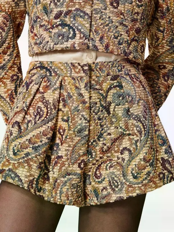 TWINSET Paisley Jacquard Shorts
