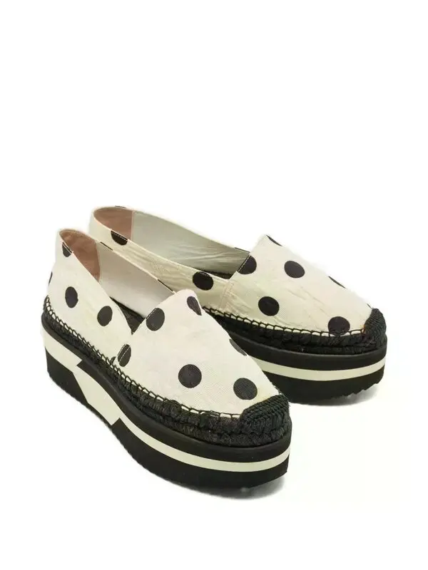 Dolce & Gabbana Polka-dot Platform Espadrilles