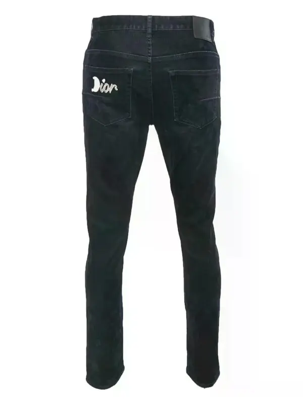 Dior Velvet Jeans With Logo