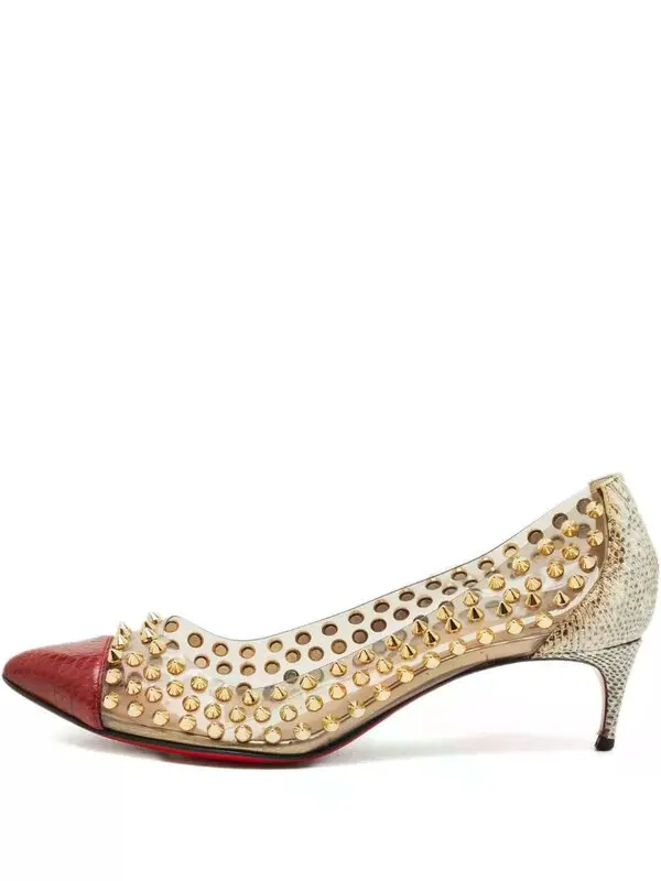 CHRISTIAN LOUBOUTIN Studded Pumps - Red