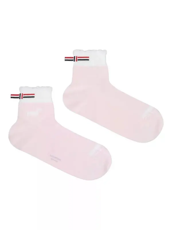Thom Browne Pointelle Hector Socks - Pink