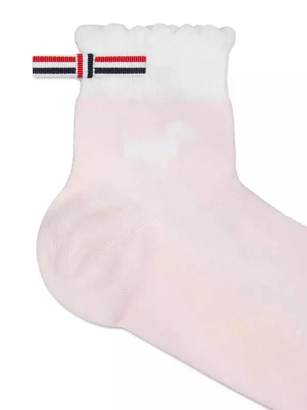 Thom Browne Pointelle Hector Socks - Pink