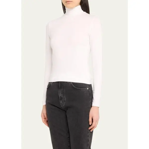 Majestic Filatures Soft Touch Mock Turtleneck Top - Black