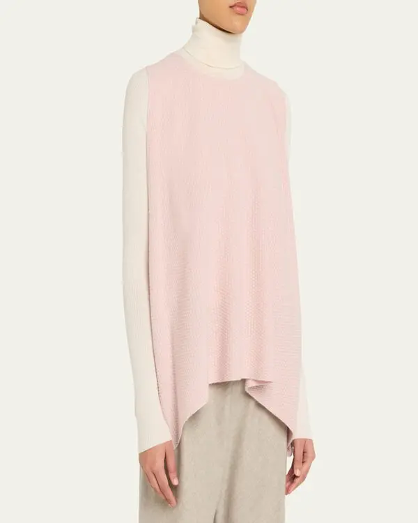 Eskandar A-line Sleeveless Round Neck Top