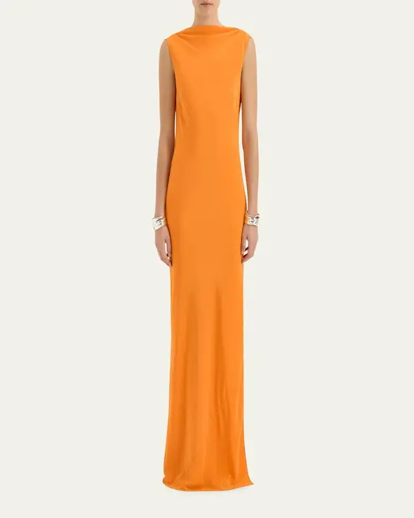 SIR. Isla Cowl-back Silk Gown