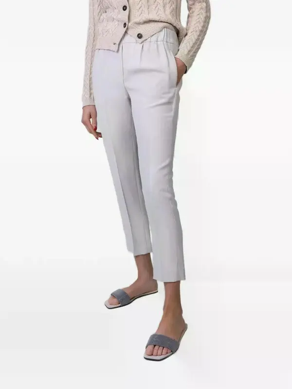 Brunello Cucinelli Cropped Trousers - Neutrals