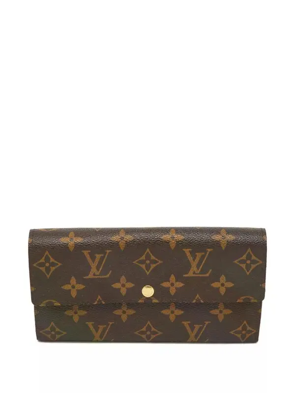 LOUIS VUITTON Sarah Monogram Canvas Wallet - Brown