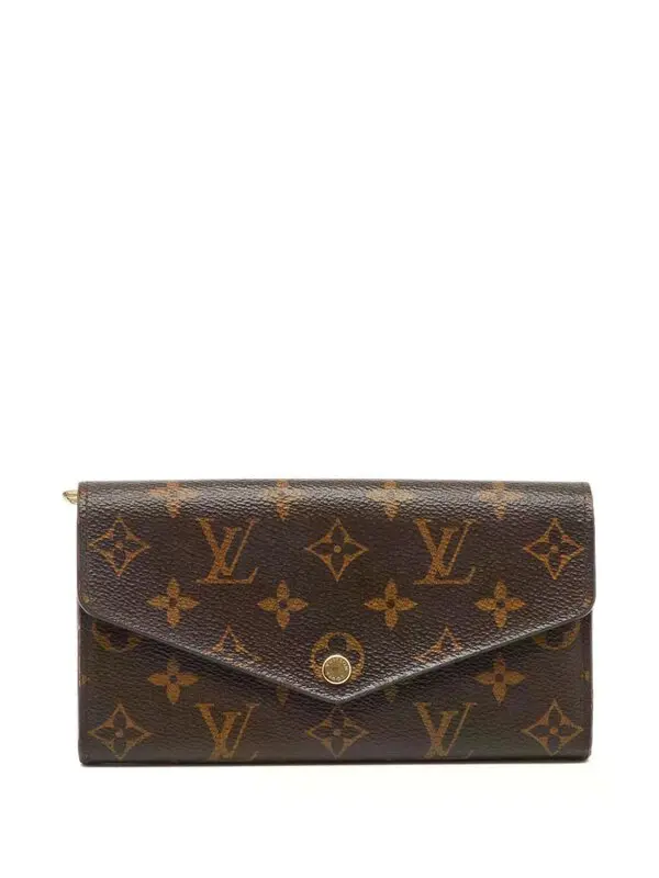 LOUIS VUITTON Sarah Monogram Canvas Wallet - Brown