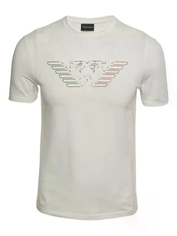 Emporio Armani Logo-print Cotton T-shirt - White