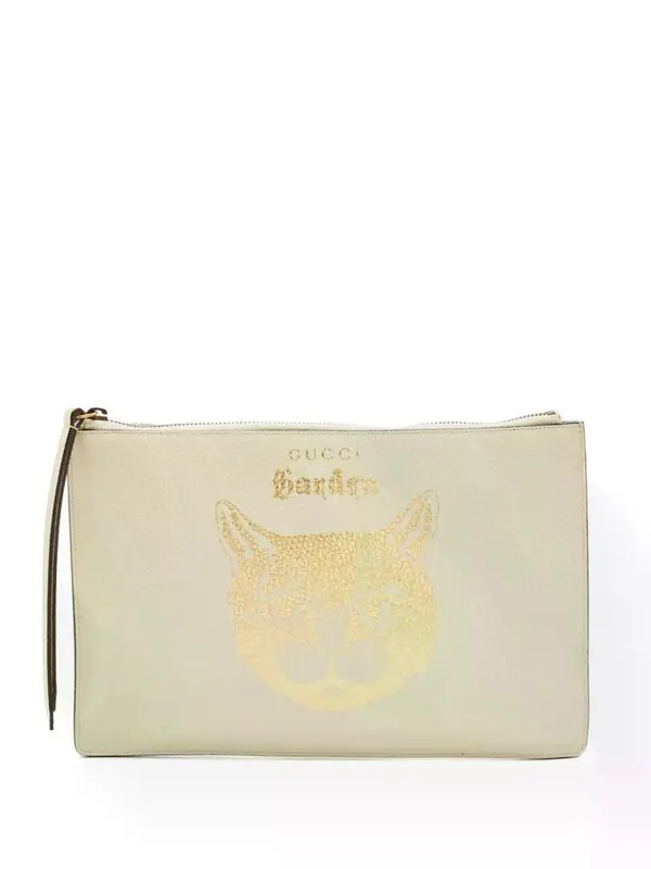 Gucci Cat Zip Pouch