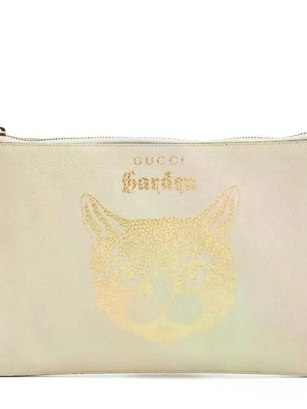 Gucci Cat Zip Pouch