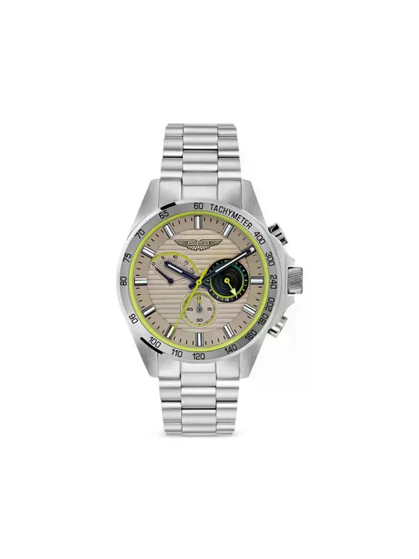 ASTON MARTIN WATCHES 44mm Tachymeter Watch - Neutrals