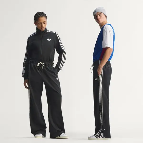 Adidas Originals Basketball Snap Track Pants - Black