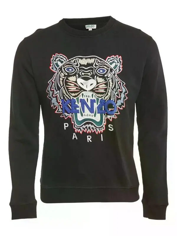Kenzo Tiger-embroidered Crew-neck Sweatshirt