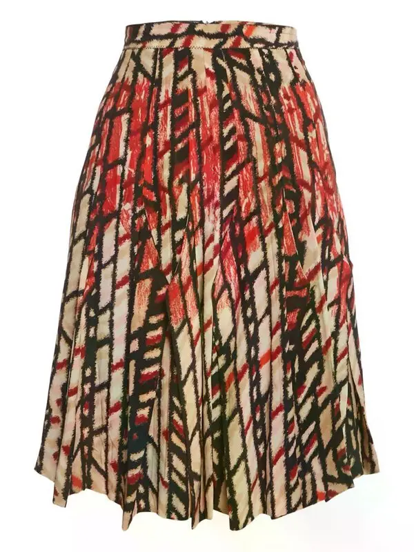 Bottega Veneta Printed Silk Knee Length Skirt