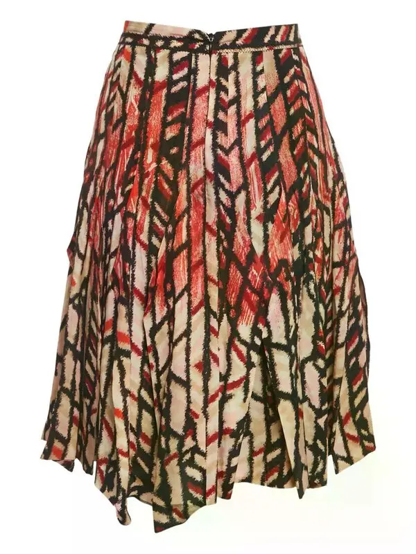 Bottega Veneta Printed Silk Knee Length Skirt
