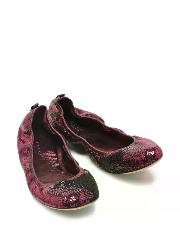 Gucci Sequinned Ballet Flats