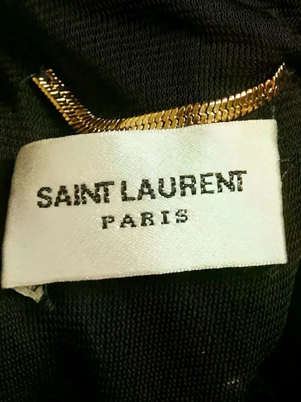 Saint Laurent Velvet Crystal Bodysuit