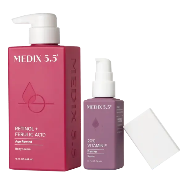 MEDIX 5.5 Support + Firm Duo | Retinol + Ferulic Acid Body Cream, 20% Vitamin F Serum - One-color