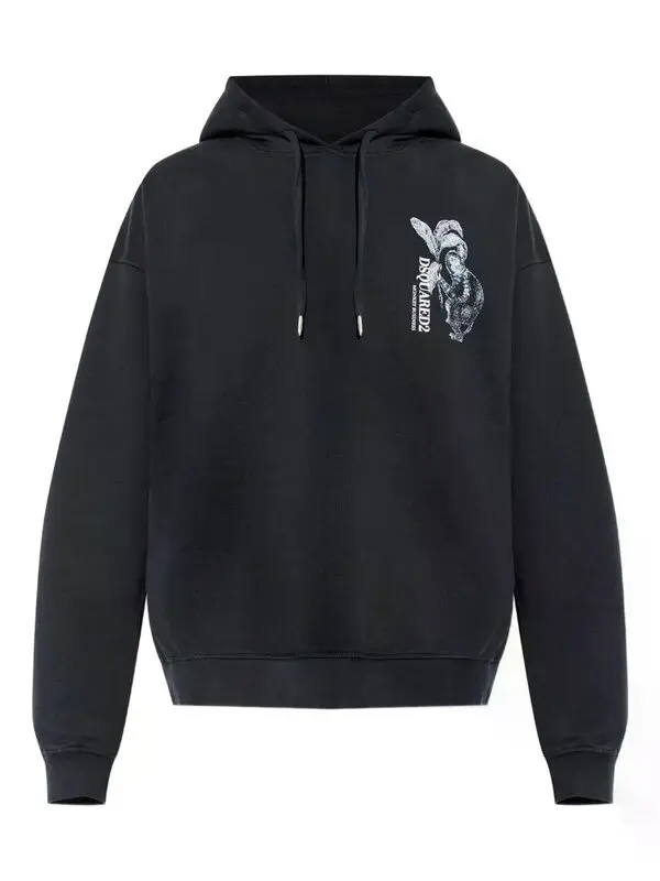 Dsquared2 Graphic Hooded Sweatshirt