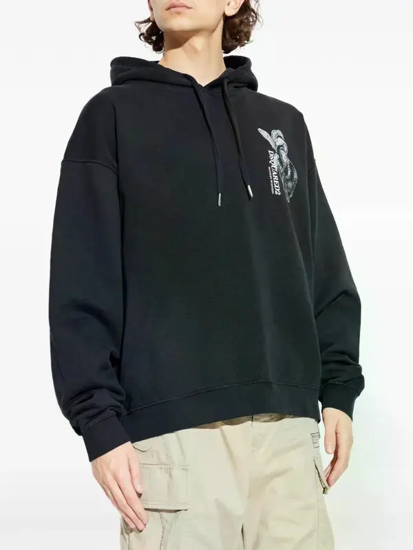 Dsquared2 Graphic Hooded Sweatshirt