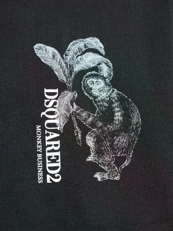 Dsquared2 Graphic Hooded Sweatshirt