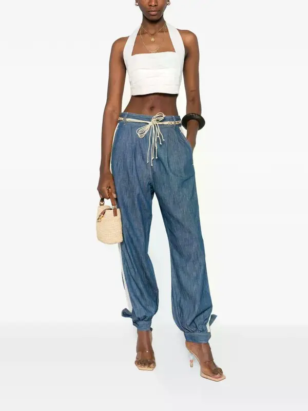 Zimmermann Drawstring-fastening Trousers With Lace Embellishment