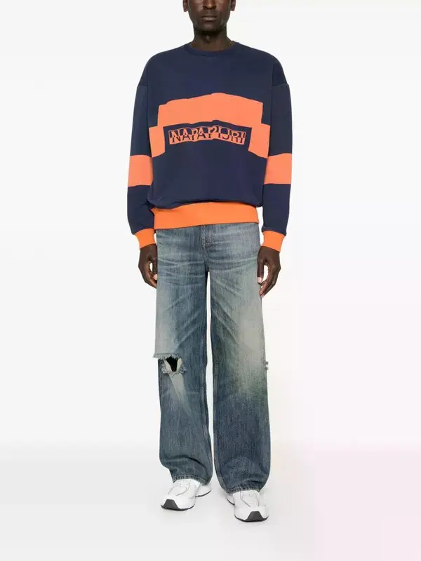 NAPAPIJRI Striped Logo Sweatshirt