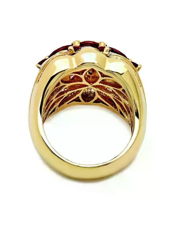 JEWELS AFICIONADO 18k Yellow Ruby And Diamond Ring