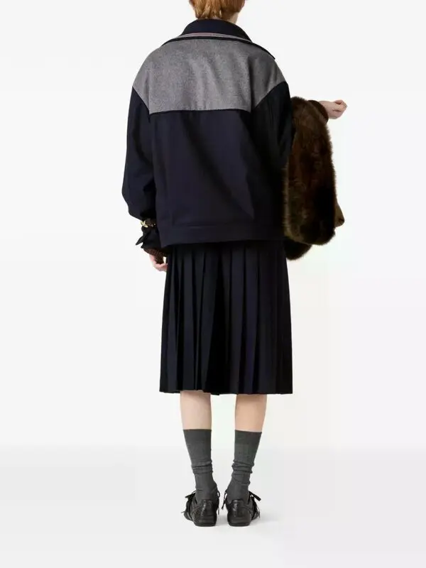 Miu Miu Velour Blouson Zipper Jacket