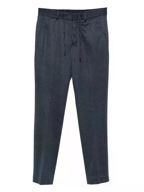 Karl Lagerfeld Drawstring Straight-leg Trousers - Blue