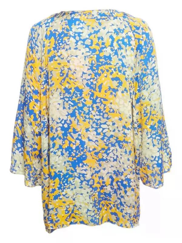 Stella McCartney Printed Tie Neck Blouse