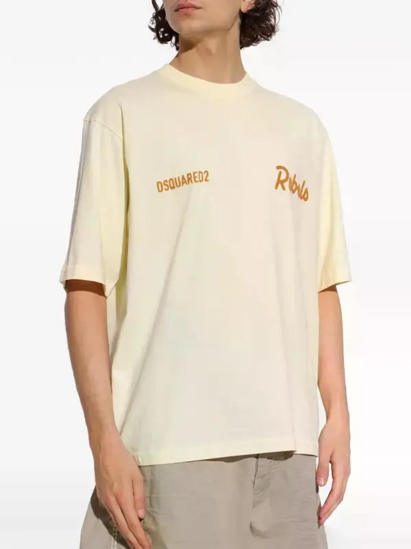 Dsquared2 Embroidered T-shirt - Neutrals