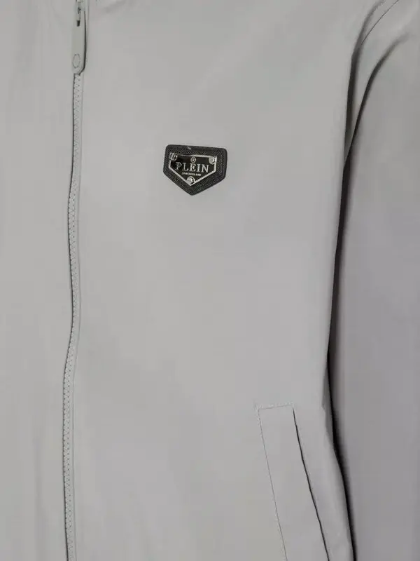 Philipp Plein Nylon Bomber Jacket - Grey