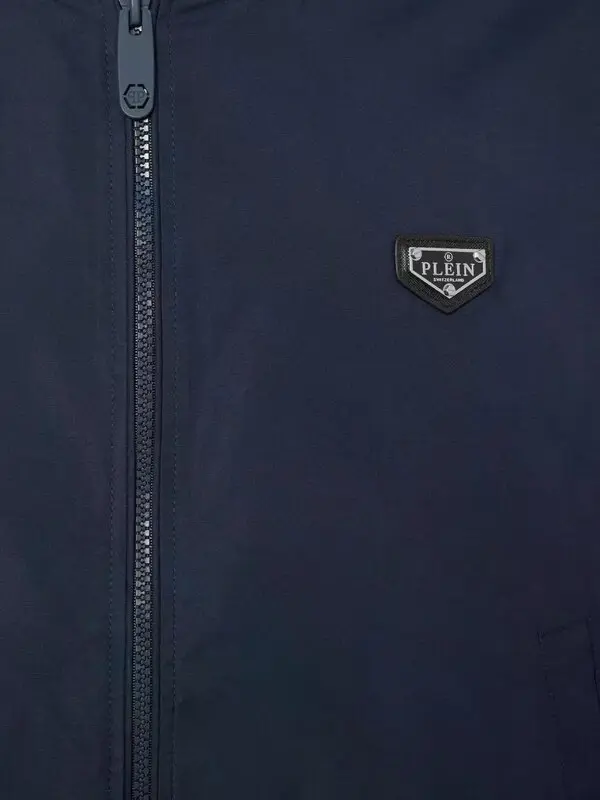 Philipp Plein Zip Nylon Bomber Jacket
