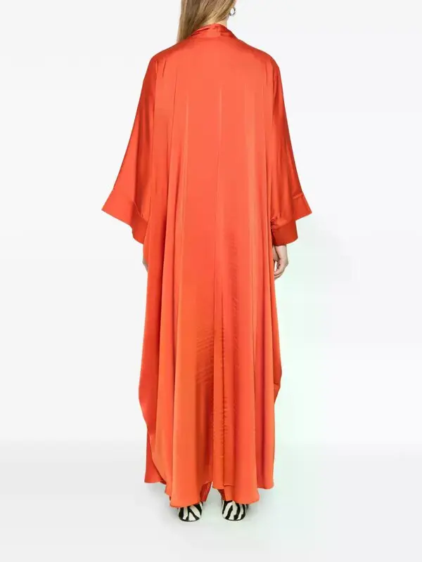 SILKYLICIOUS Three-piece Abaya Set With Draped Silhouette