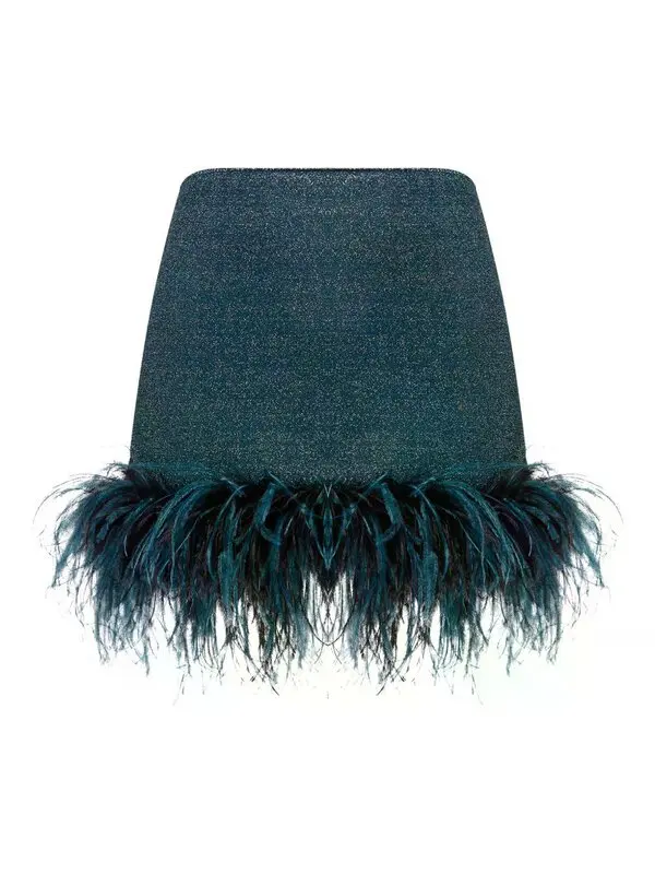 Oseree Lumière Plumage Mini Skirt - Blue
