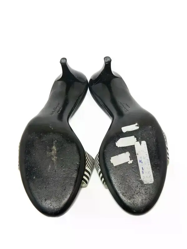 FERRAGAMO Gancini Canvas Sandals