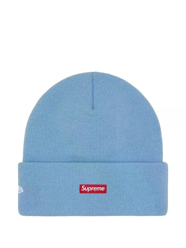 Supreme X New Era Logo Beanie - Blue